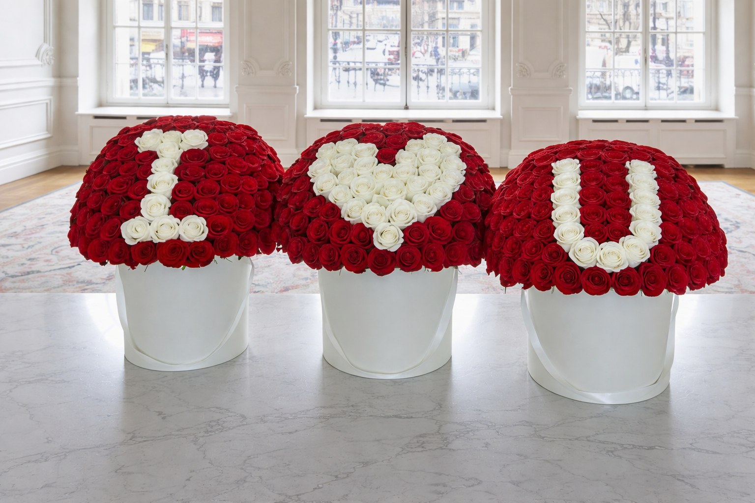 Love Trilogy Rose Set | Luxury Valentine’s Rose Boxes in Los Angeles ...